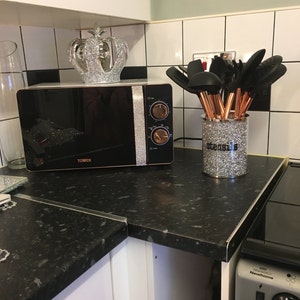 Cube Tissue Box Silver Crushed Crystal Mirror Diamond Diamante | Etsy