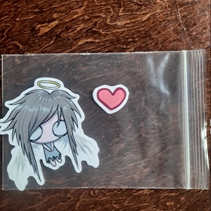 Emo Angel Chibi Sticker Y2k Punk Chibi Mall Goth Scenecore Fairycore ...