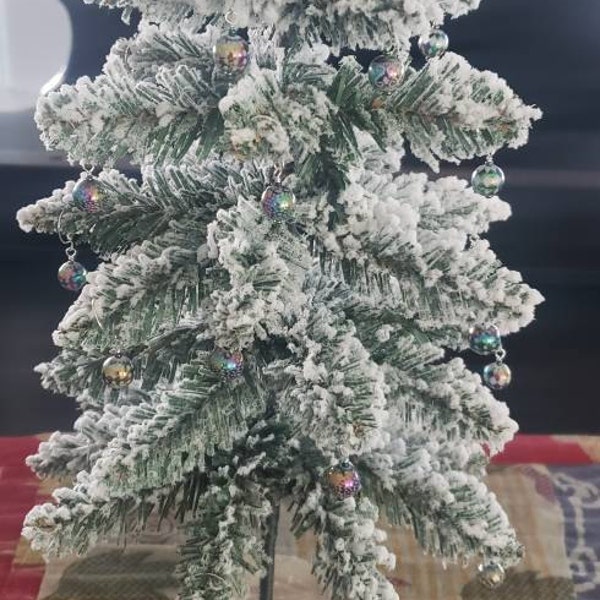 Bulk Miniature Christmas Ornaments, Grab Bag of Pretty Mini Glass Ball ...