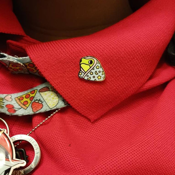 Golden Frog Hard Enamel Pin/ Tiny Frogs Collection- Comfort Zone ...