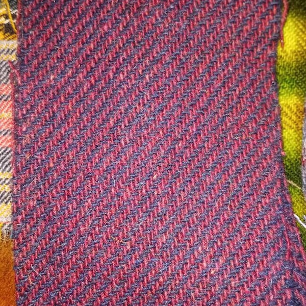 New Salmon Tweed Herringbone Wool Fabric, Medium Weight, Fat Quarters ...