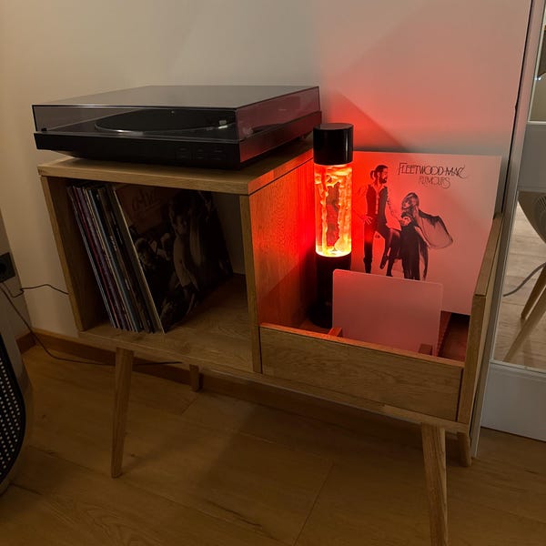 Record Player Stand, Vinyl End Table, Vinyl Console - Etsy