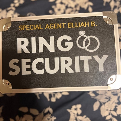RING SECURITY Briefcase With Ring Holder Inside Ring Bearer Case ...