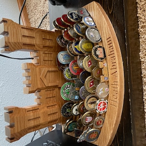 Engineer Castle Challenge Coin Holder, Army Engineer, USMC 1371, Combat ...