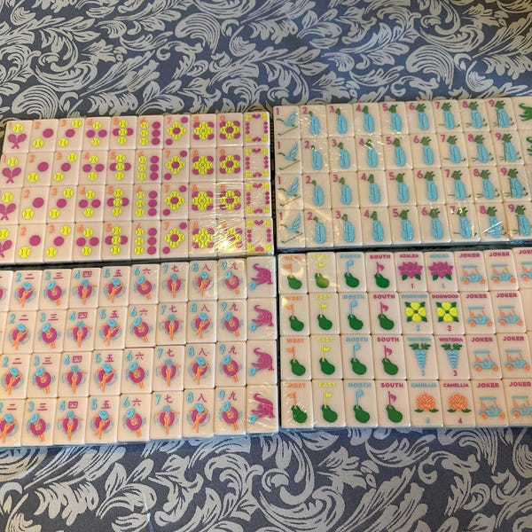 Mahjong Tile Set, Country Club Edition BACK IN STOCK! - Etsy