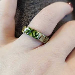 Titanium Engagement Ring Women With Flowers Ocean Titanium - Etsy