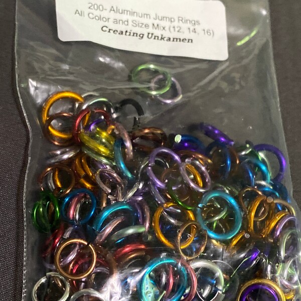 Jump Rings Anodized Aluminum Sampler - Etsy
