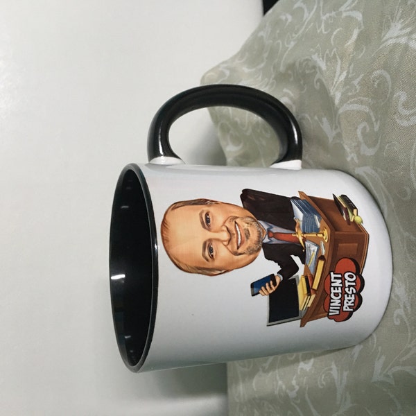Lawyer Coffee Mug With Caricature From Photo, Funny Lawyer Gift for Men ...