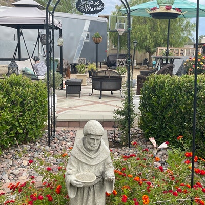 Custom Metal Hanging Rose Garden Sign - Etsy