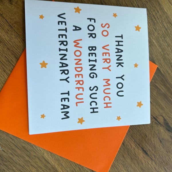 Vet Tech Week Cards, Funny Vet Tech Week 5x5" Thank You Cards ...