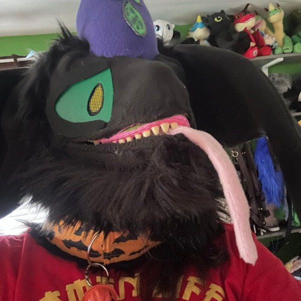 Black or White Horror Blood Splatter Halloween Adjustable Fursuit ...