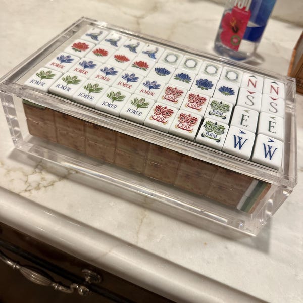 Genuine Silk Mah Jongg Card Cover for Small Card. Black 100% Silk Mah ...