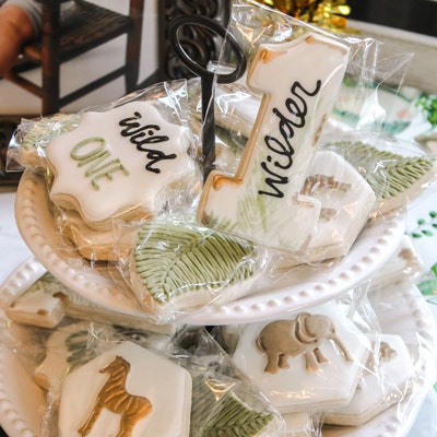 Wild One Sugar Cookies, Safari Sugar Cookies, Jungle Cookies, Monkey ...