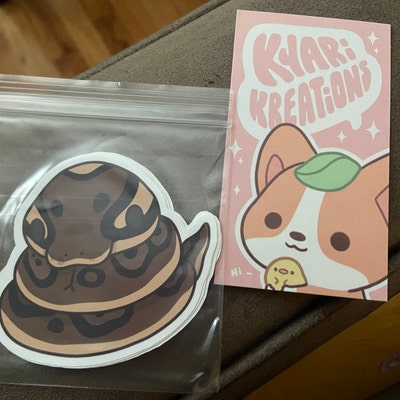 Ball Python Stickers, Cute Snake Stickers - Etsy