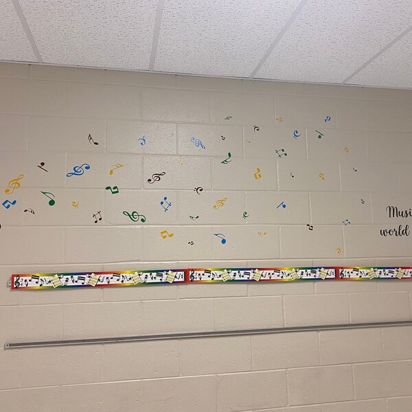 Girl Blowing Music Notes Vinyl Wall Decal: Bedroom Decor - Etsy