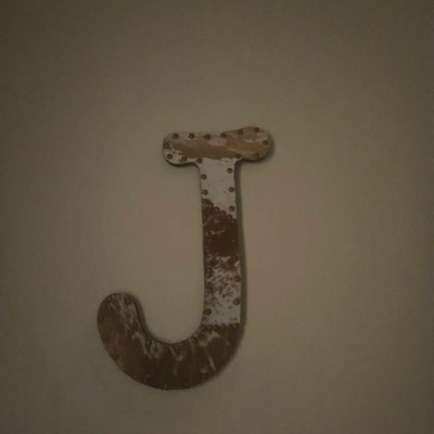 18custom Handmade Rustic Western Cowhide Letters Home Decor Wall ...