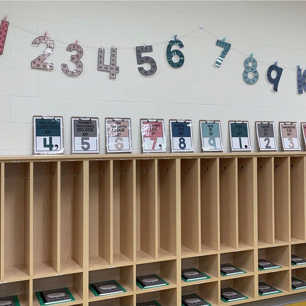 MODERN RAINBOW Skip Counting Large Number Display | Calm Colors ...