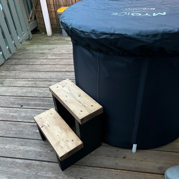 Reclaimed Wood Steps Made in Uk Kitchen Utility Steps Dog Steps ...