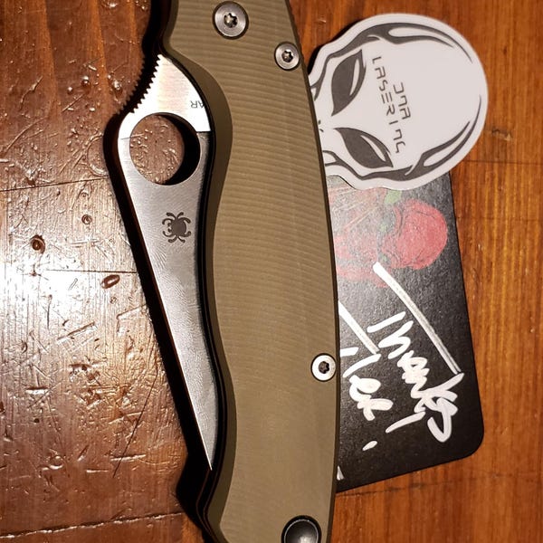 Shipwrecked Patina Spyderco Smock Copper Scales KNIFE NOT INCLUDED ...
