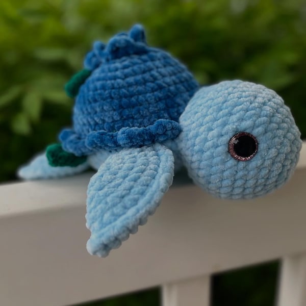 Blueberry Turtle Crochet Pattern - Amigurumi PDF, Fruit Turtles, DIY ...