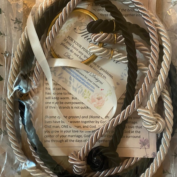 Knot-tying Ceremony, Cord of Three Strands, Wedding Unity Cords, Cord ...