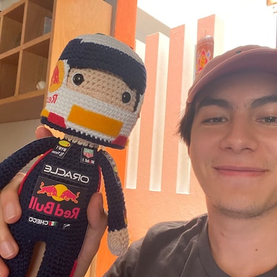 Lewis Hamilton Mercedes F1 Formula 1 Racing Driver Crochet Plushie Doll ...