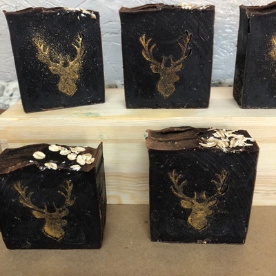 King of Stags Soap Stamp Footprint 1.53 X 2.05 39mm Width X 52mm Height ...