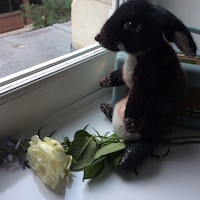 KNITTING PATTERN Black Otter Rex Rabbit - Etsy UK