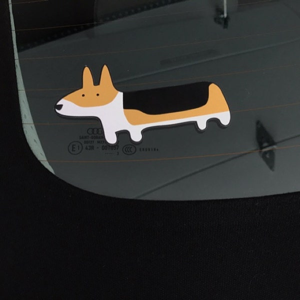 Corgi Car Window Decal Sticker - Tri Colored - Etsy