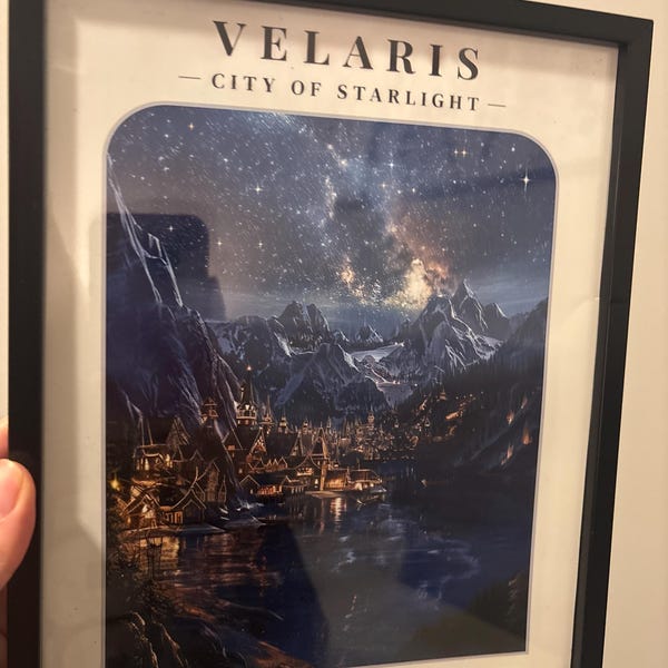 Velaris Digital Art Poster | Night Court | ACOTAR Poster | Velaris ...