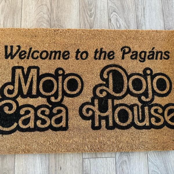 Mojo Dojo Casa House Doormat, Funny Welcome Mat, Custom Door Mat ...