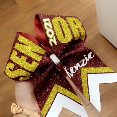 Senior Custom Cheer Bow Made With Your School Colors, Price Listed is ...