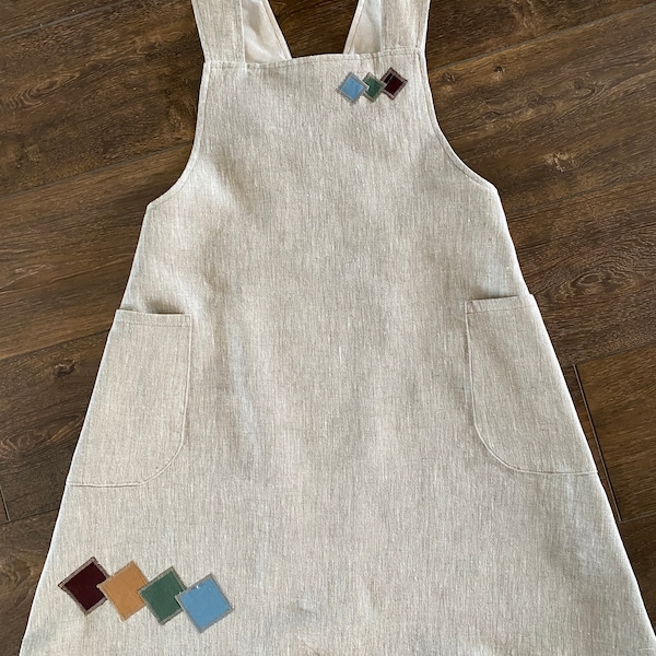 Cross-back Apron Sewing Pattern, the Maria Apron PDF Pattern, Japanese ...