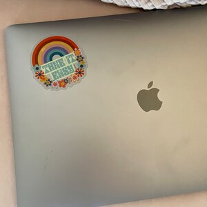 Groovy Retro Rainbow Adventure Sticker - Etsy