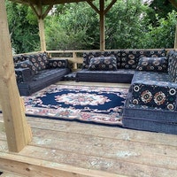 Arabic Sofa 8 Inch L Shaped Bodrum Milas Red Arabic Sofa Floor Seating Set,boho Floor Couches ...