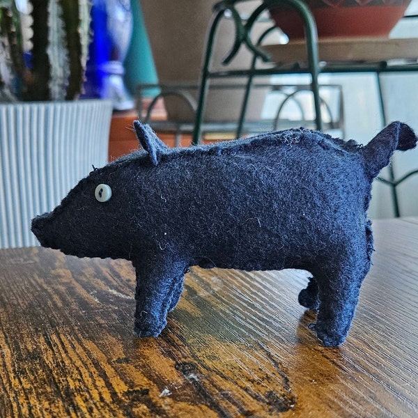 Felt Pig Stuffed Animal Sewing Pattern PDF & SVG DIY Tutorial - Etsy