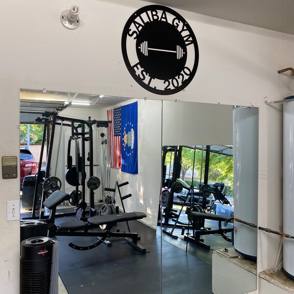 Gym Sign | Personalized Home Gym Sign | Custom Metal Gym Sign | Home ...