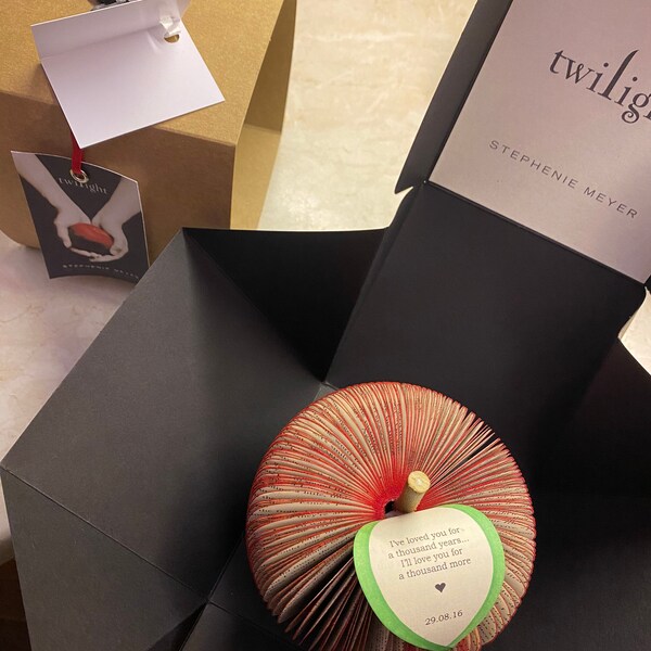 Personalized Twilight Apple - Red Apple - Handmade From Twilight Book ...