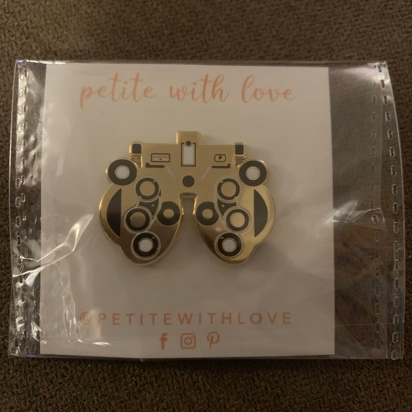 Gold Optometry Enamel Pin - Optometrist Eye Doctor Graduation Birthday ...