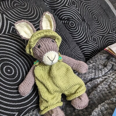 Elderberry Bunny PDF Knitting Pattern Download Knitted Flat Written in ...