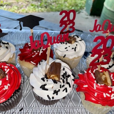 Graduation Cupcake Toppers, Graduation Decorations, Graduation Party ...