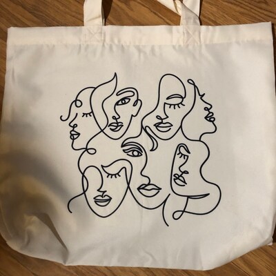 One Line Woman Abstract Face Svg Drawing, Abstract Minimal Beautiful ...