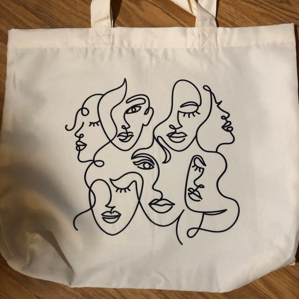 One Line Woman Abstract Face Svg Drawing, Abstract Minimal Beautiful ...