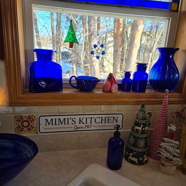 Kitchen Open 24/7 Sign, Personalized Kitchen Name Sign, Custom Gift ...