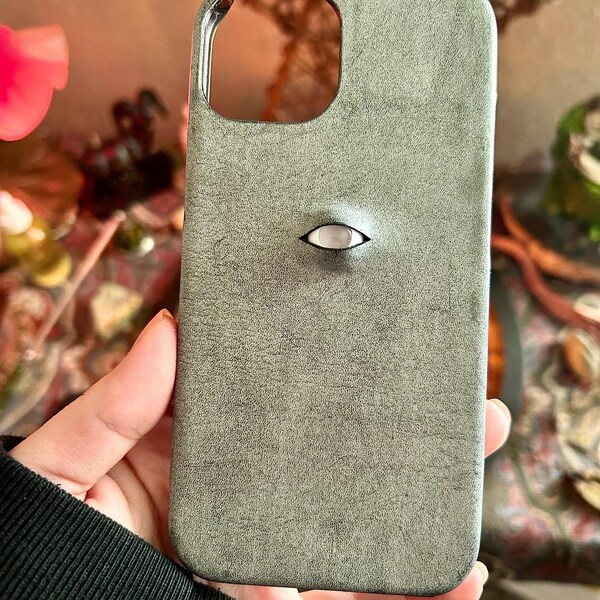 Eye Phone Case,3d Eyes iPhone Case,evil Eyes Phone Case Genuine Leather,unique Custom - Etsy