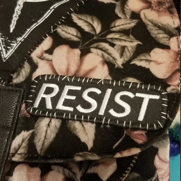 RESIST Patch / Anti-trump Resistance / Iron on Embroidered Political ...