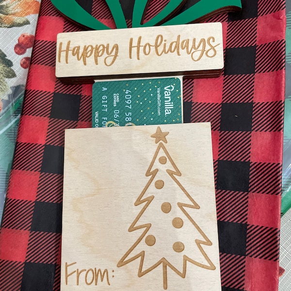 Personalized Christmas Gift Card Holder | Teacher Gifts | Gifts for ...