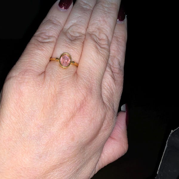 Vintage 14K Gold Birthstone Ring • Custom Gemstone Ring • Personalized ...