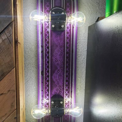 Skateboard Lamp Checkerboard - Etsy