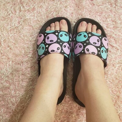 Alien Slides Womens Sizes 6-12 - Etsy